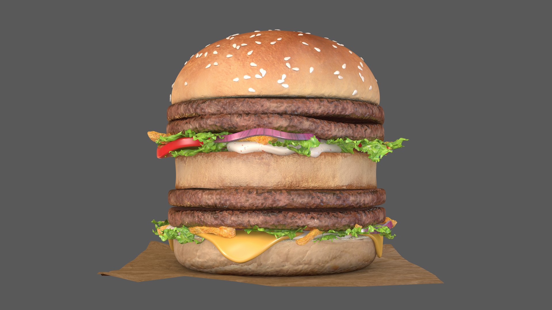 Burger tower - double 3D - TurboSquid 1460198