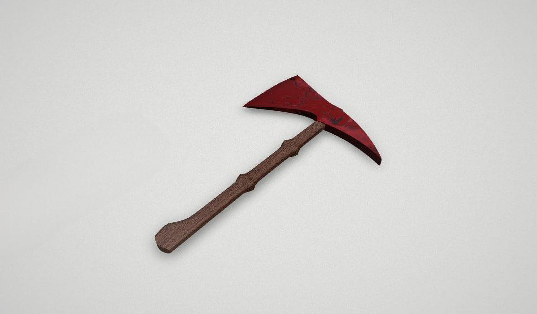 Game asset Fiery Red Spotted Battle Axe 3D model - TurboSquid 2143718