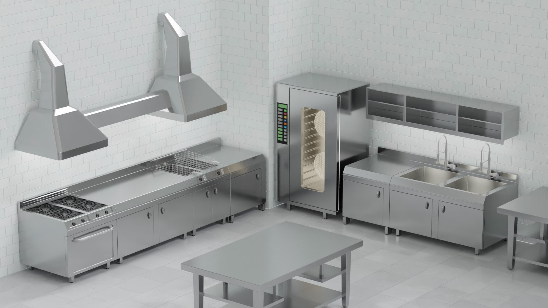 Industrial Kitchen Model - TurboSquid 2075550