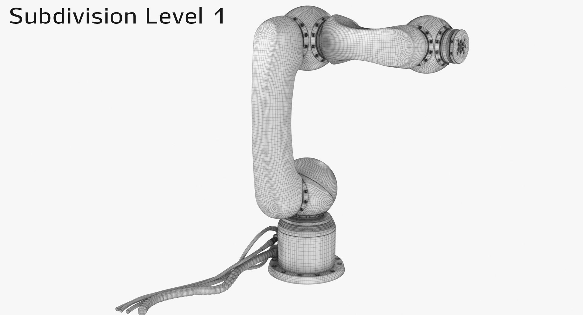 3D rounded robotic arm model - TurboSquid 1595704