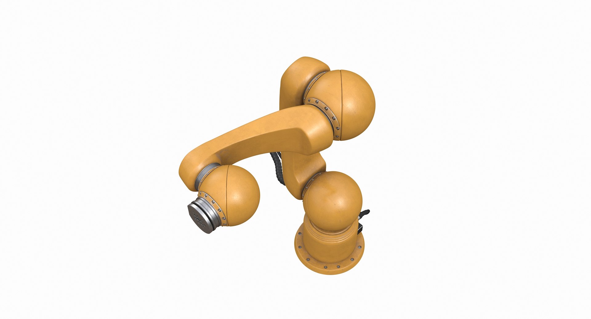 3D rounded robotic arm model - TurboSquid 1595704