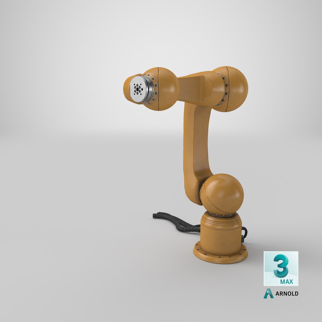 3D rounded robotic arm model - TurboSquid 1595704
