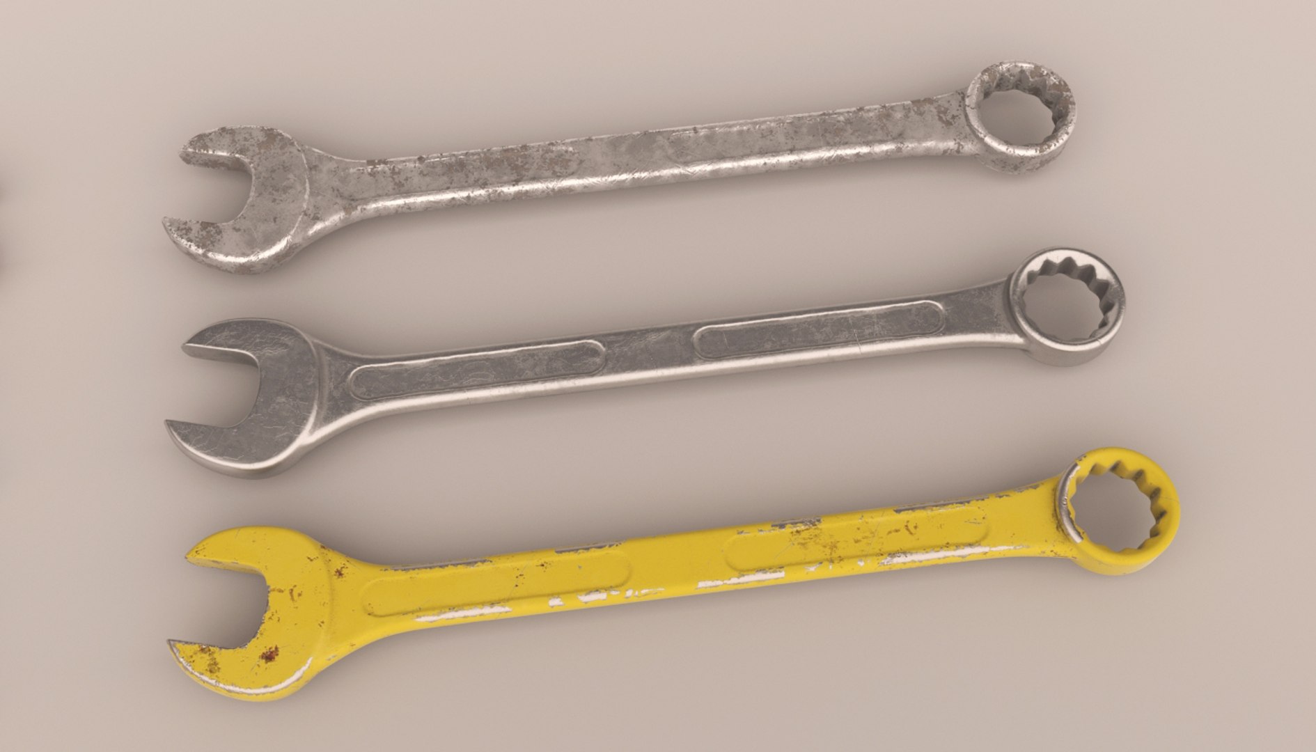 3d Model Wrench Tool Key 2