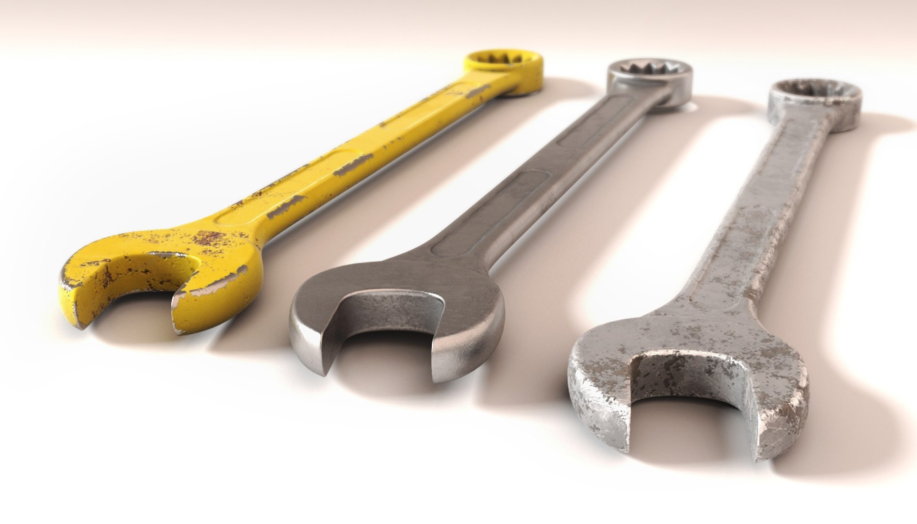 3d Model Wrench Tool Key 2