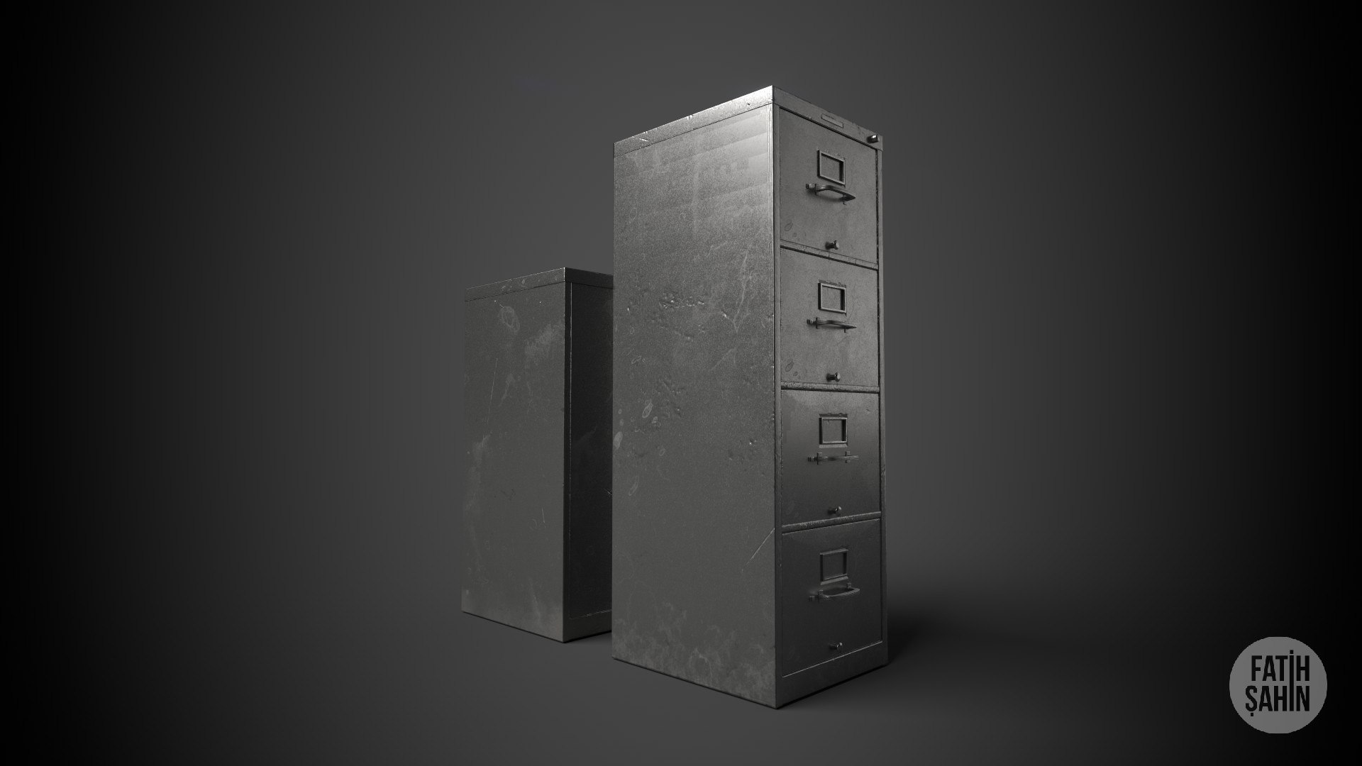 3D Filing Cabinets Game Ready - TurboSquid 1982625