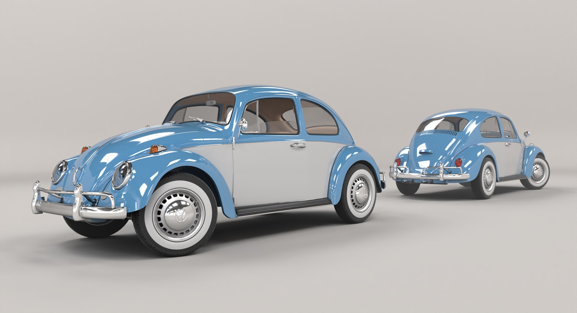 3D 60s Volkswagen Beetle - TurboSquid 1986017