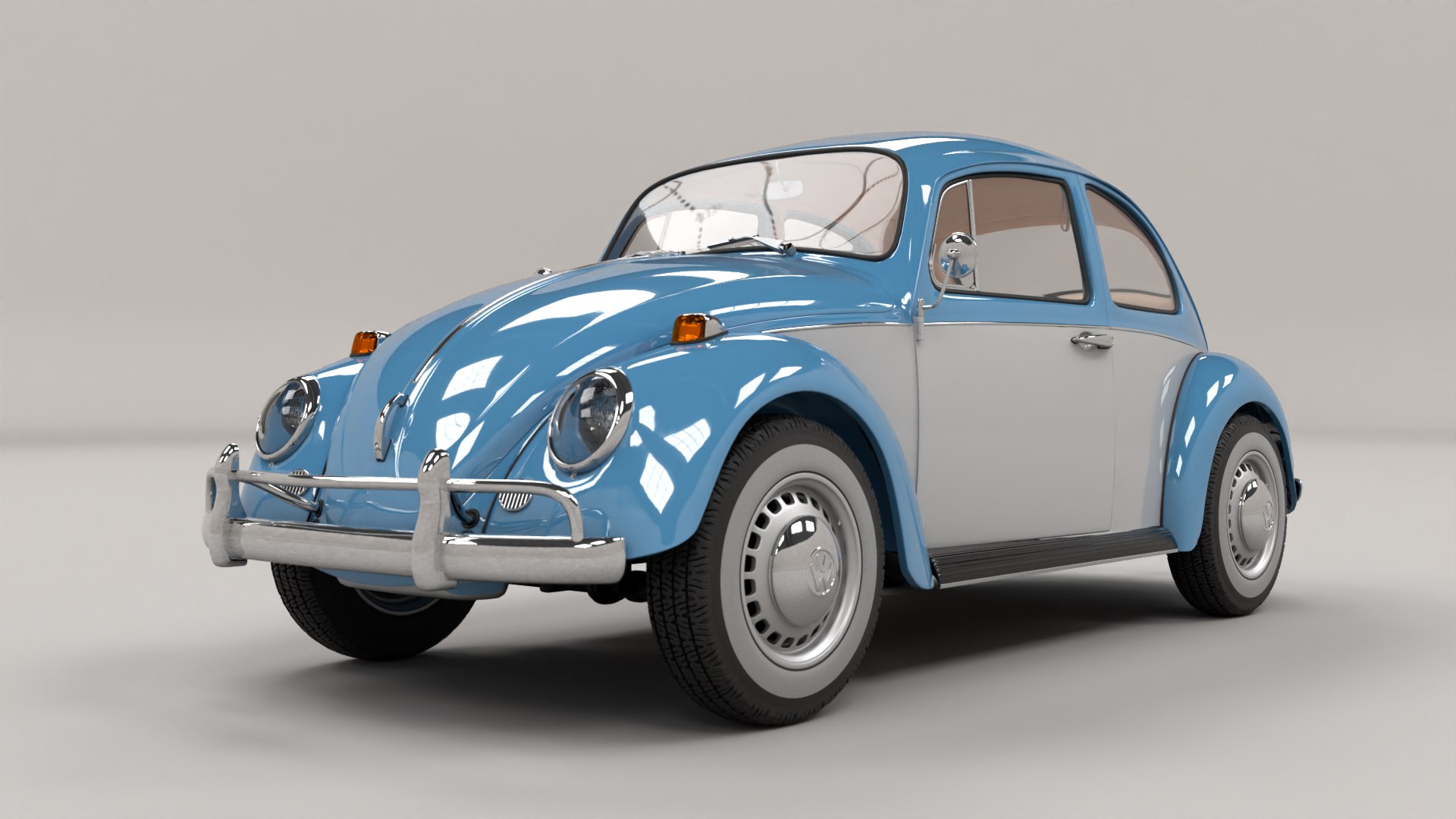 3D 60s Volkswagen Beetle - TurboSquid 1986017