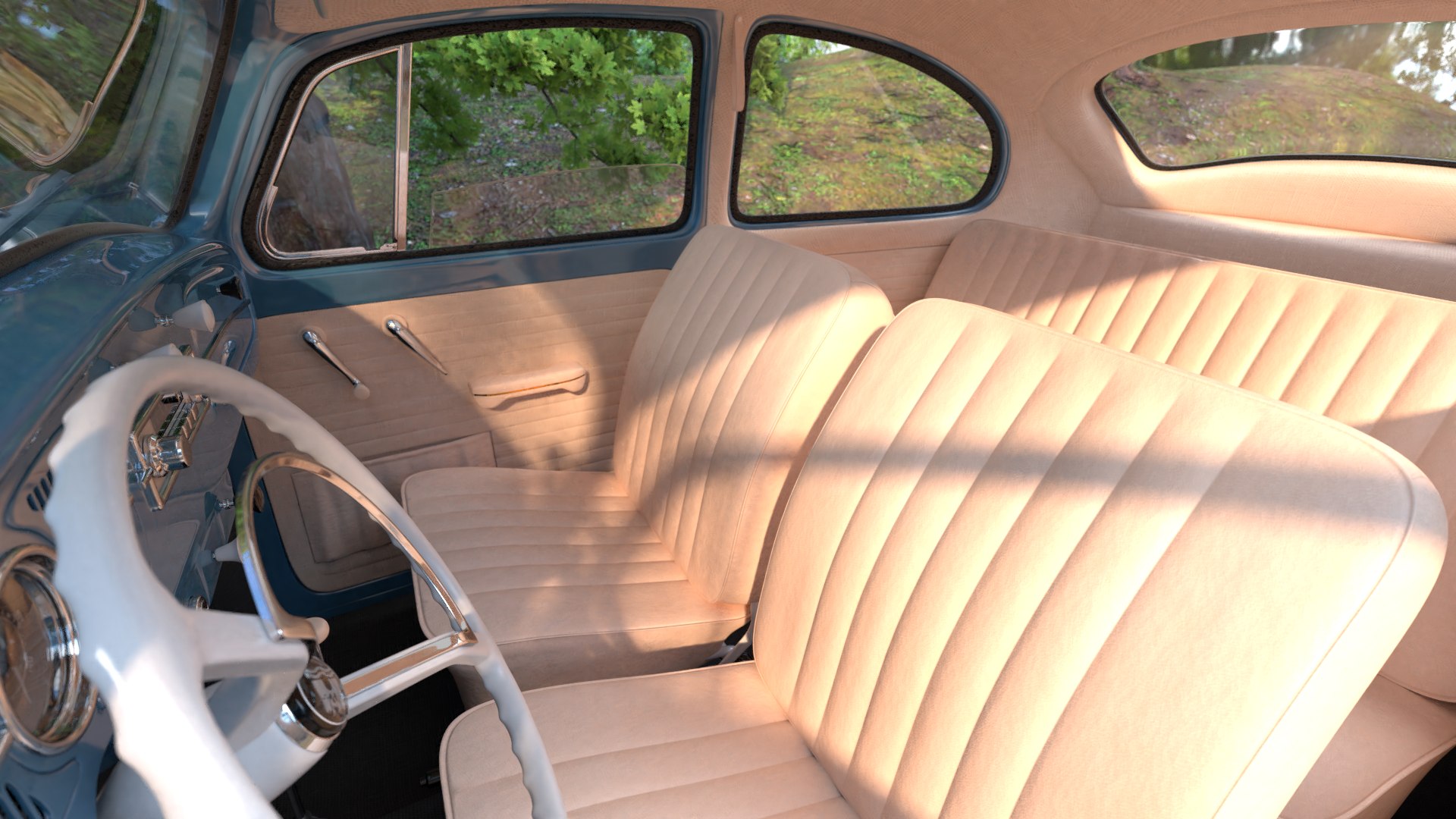 3D 60s Volkswagen Beetle - TurboSquid 1986017