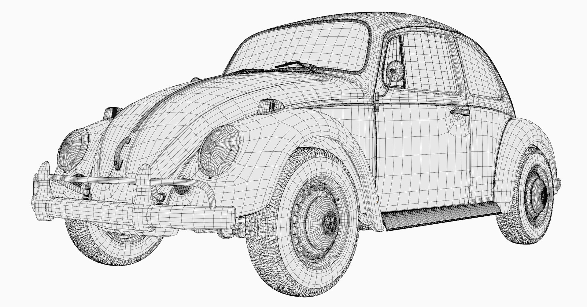 3D 60s Volkswagen Beetle - TurboSquid 1986017