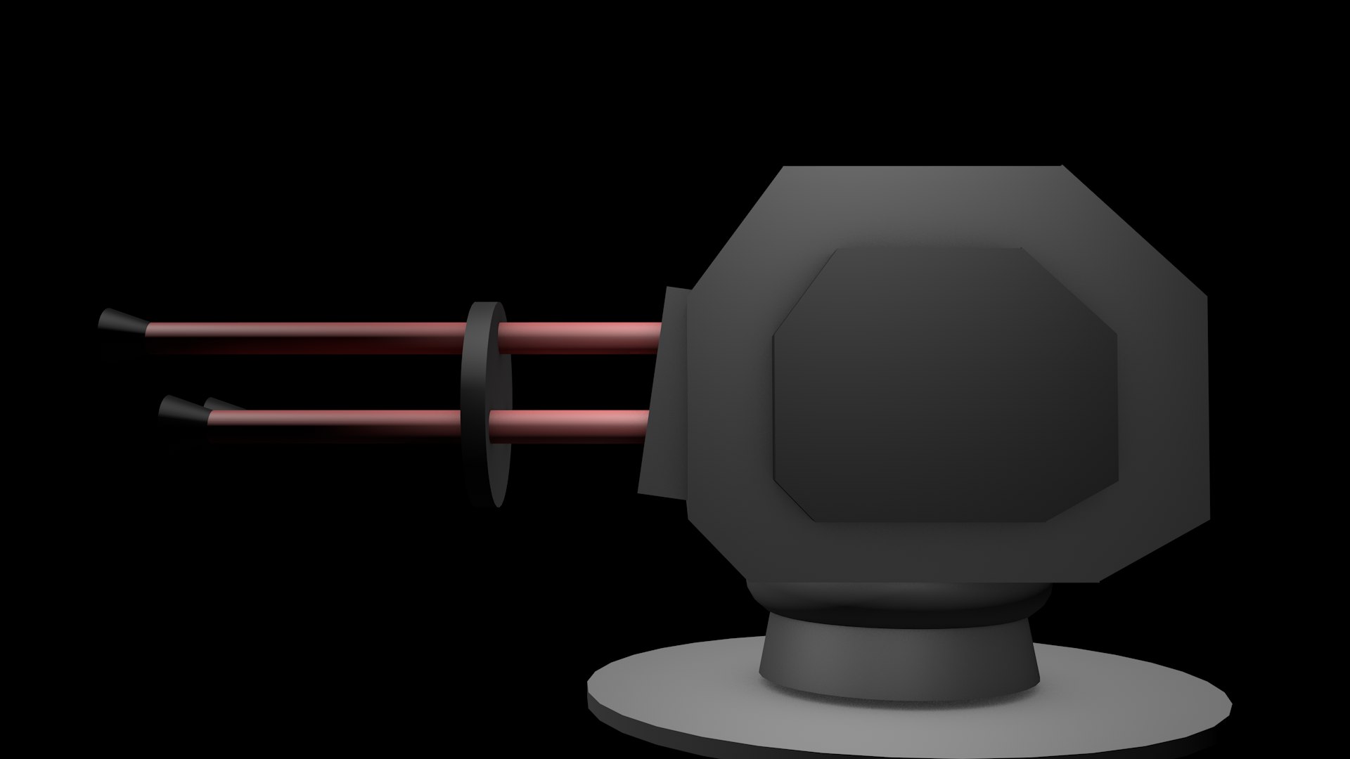 3D low-poly turret - TurboSquid 1406585