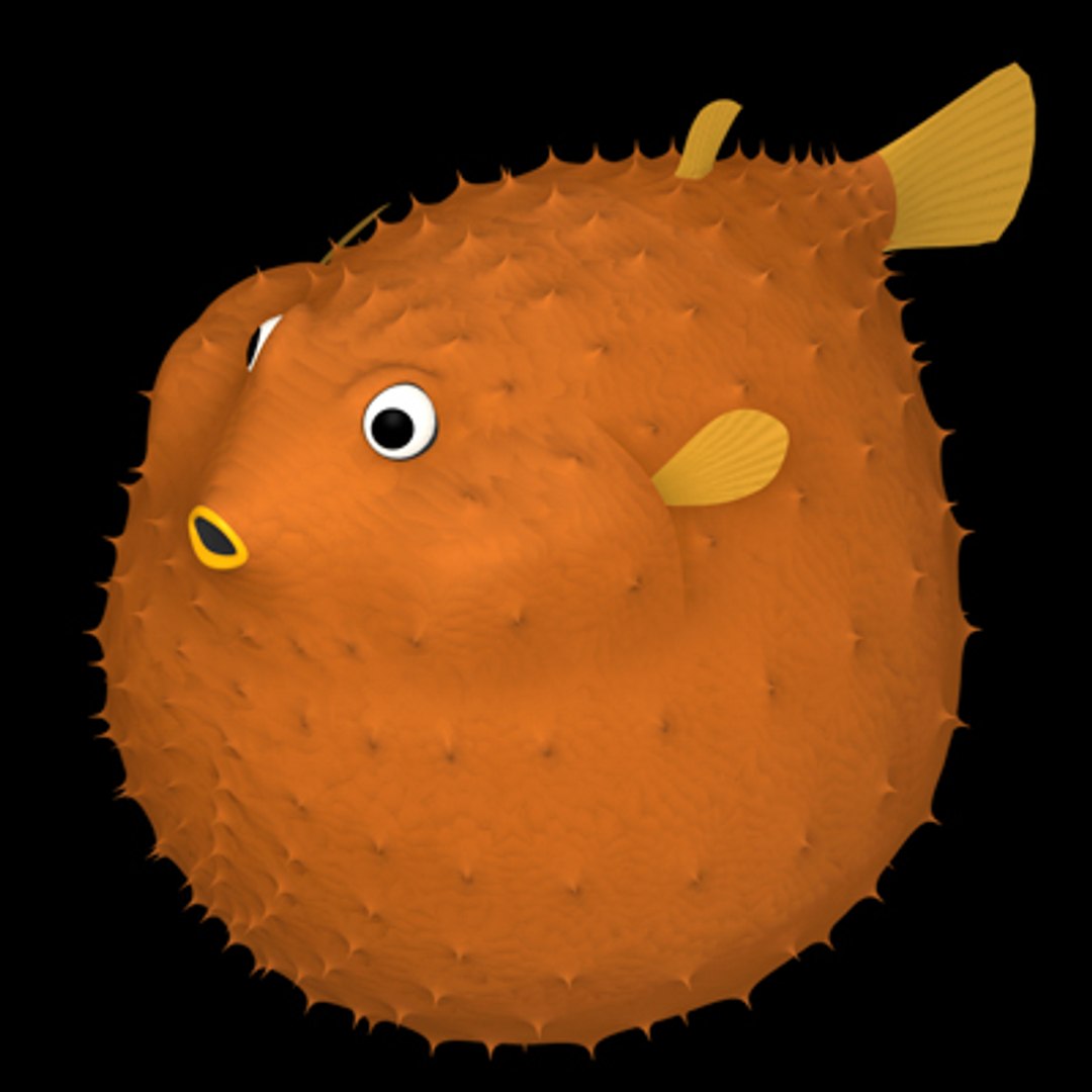 3d Model Puffer Fish