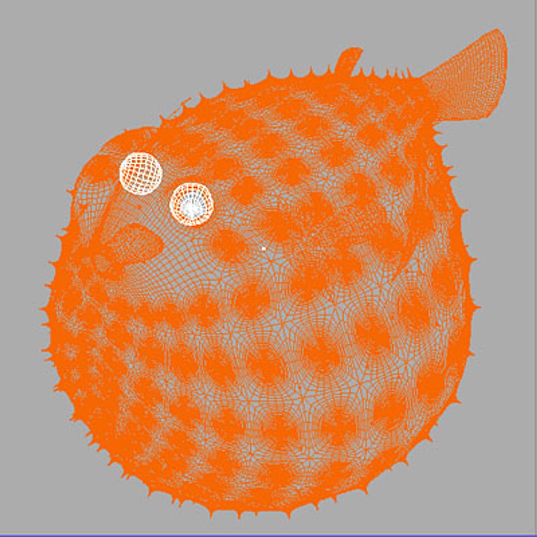 3d Model Puffer Fish