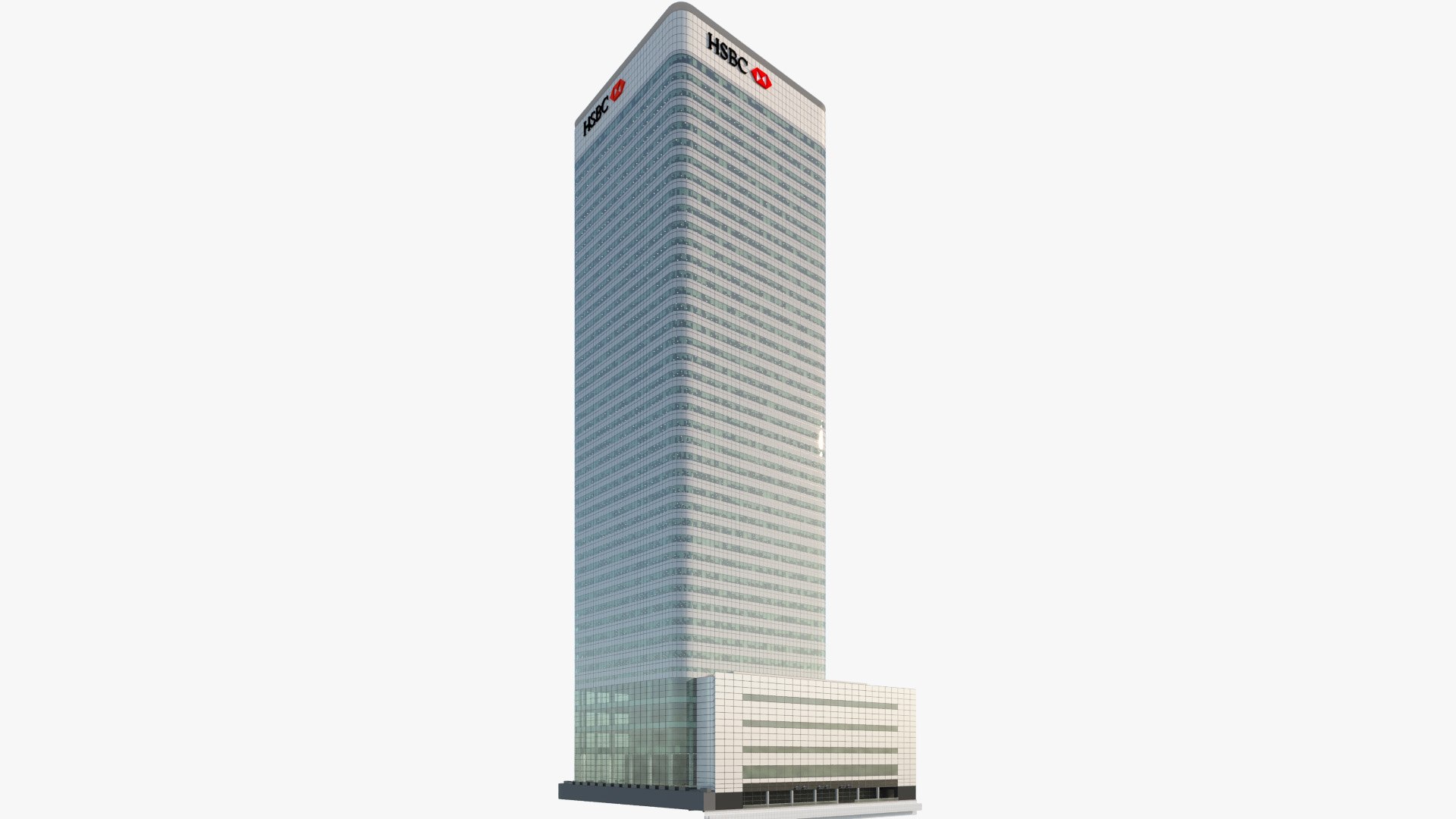 3D 8 Canada Square Building Canary Wharf Model - TurboSquid 1948933