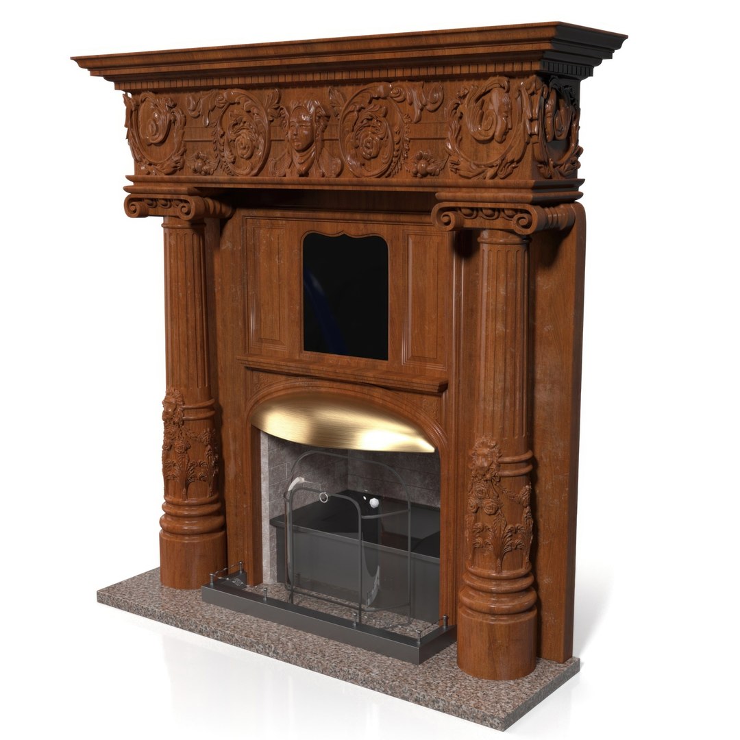 Peat Lobby Fireplace 3D Model - TurboSquid 2230270