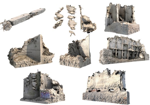 climbing rock pack 11 3d model