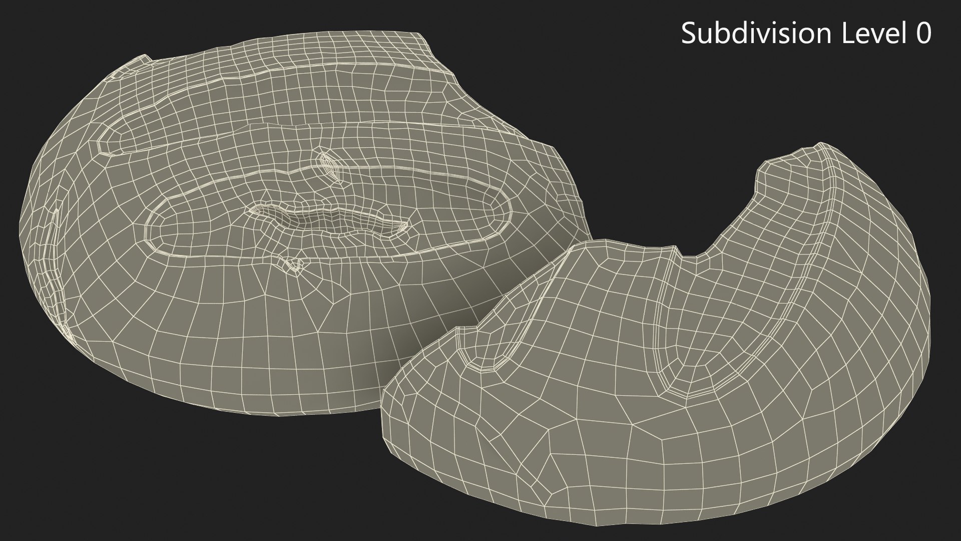 3D Broken Loaf Of Round Bread Model - TurboSquid 2245146