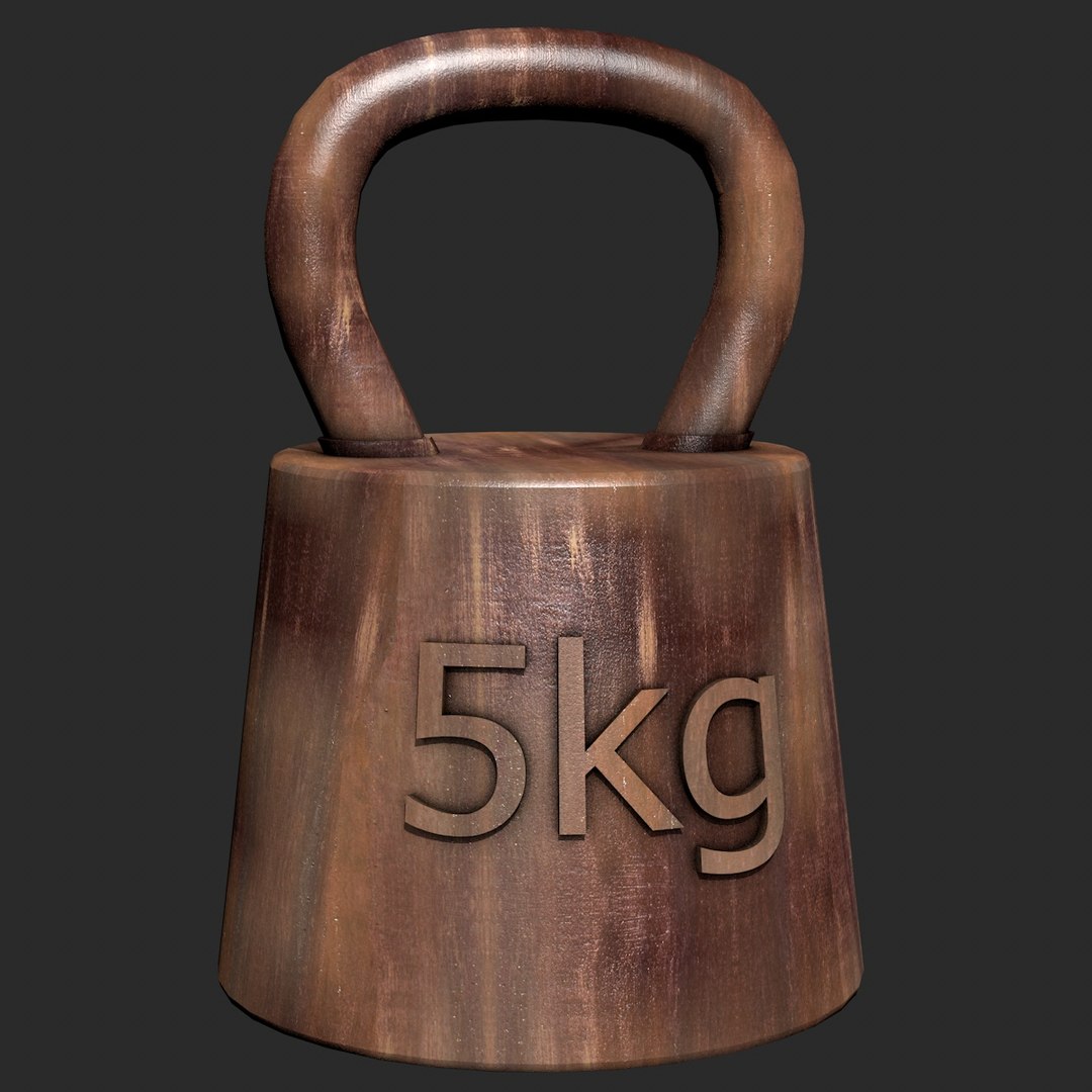 3d rusty weight