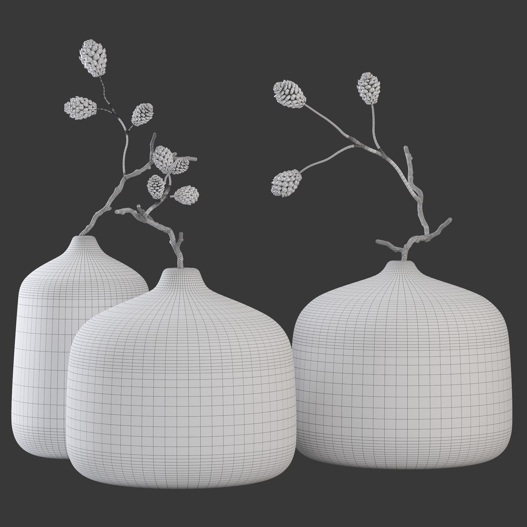 Decor Set 9 Vases 3D Model - TurboSquid 2054902