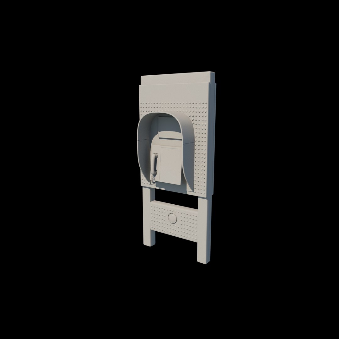 3D Phone Booth 3D Model - TurboSquid 2360482