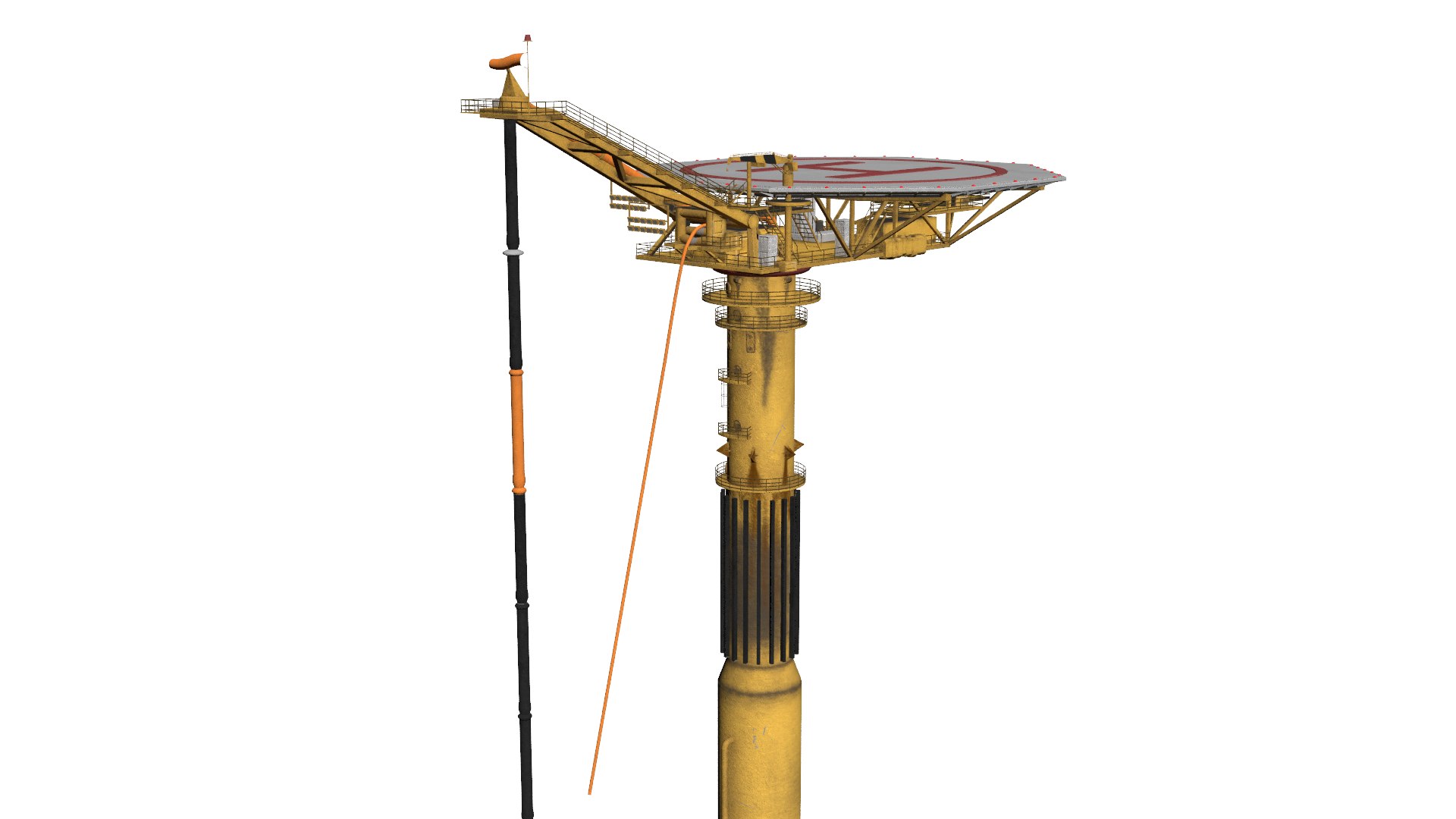 Oil Rig Gullfaks Loading 3D - TurboSquid 1469445