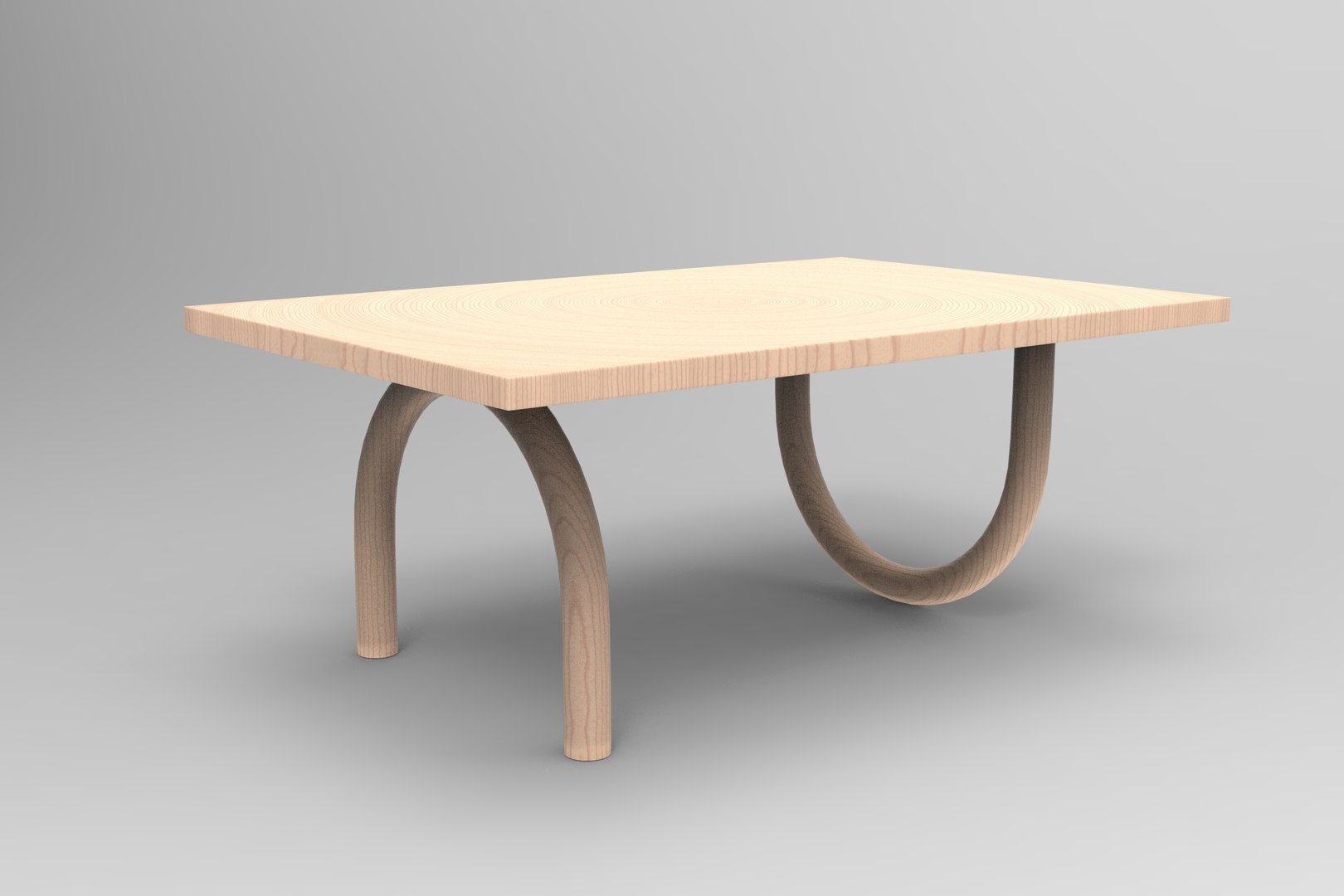 Typography-inspired Wooden Tables 3D Model - TurboSquid 1707563