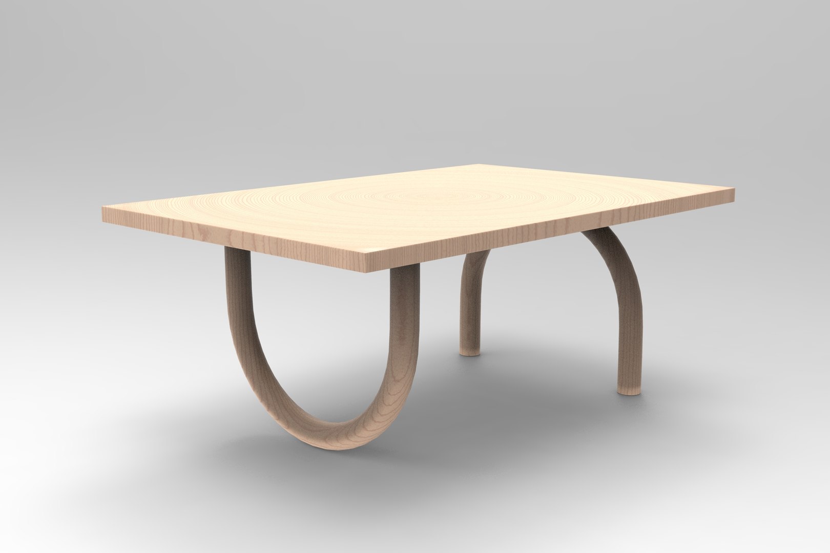 Typography-inspired Wooden Tables 3D Model - TurboSquid 1707563