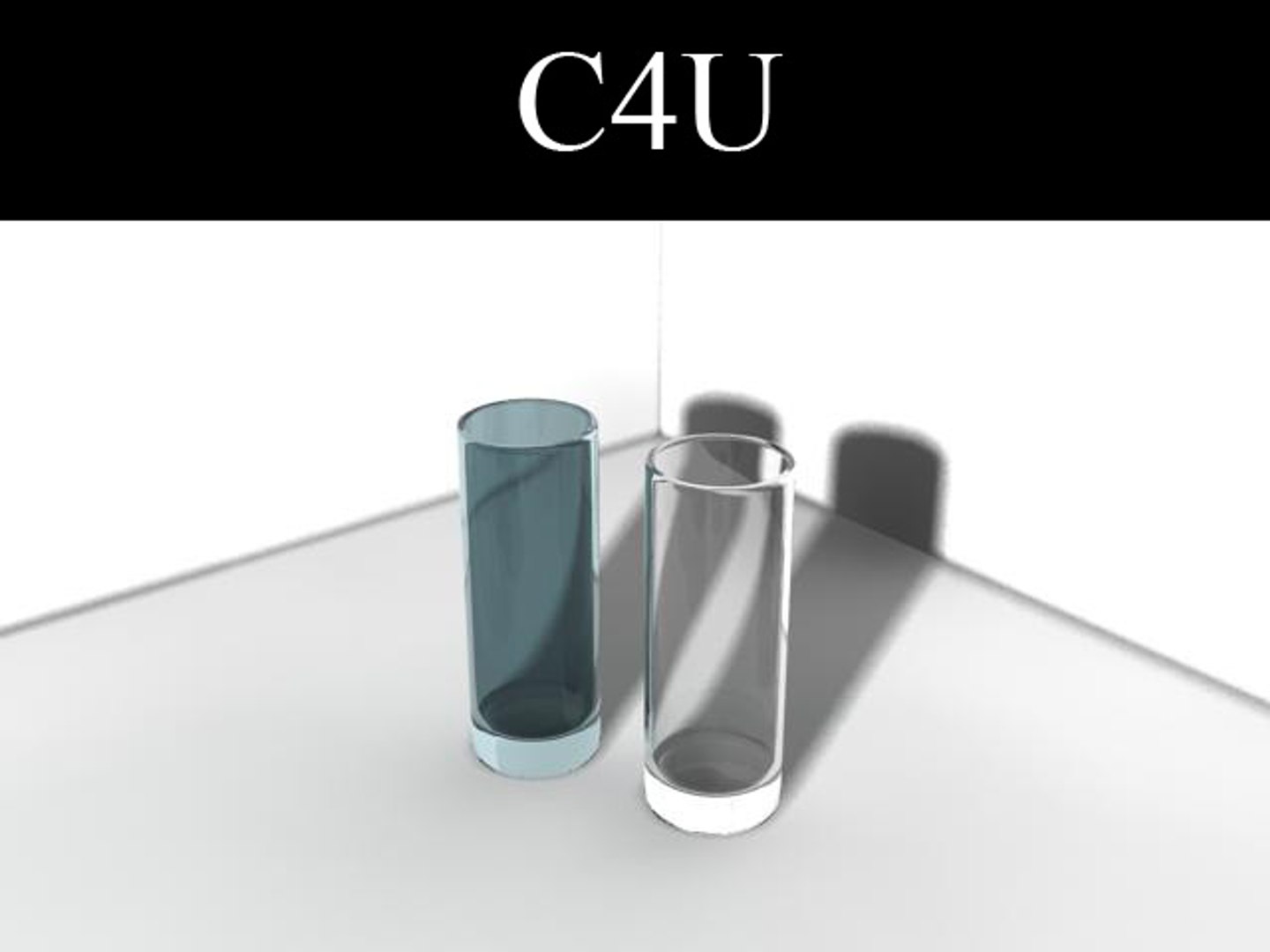 3d 2 Shot Glasses Model
