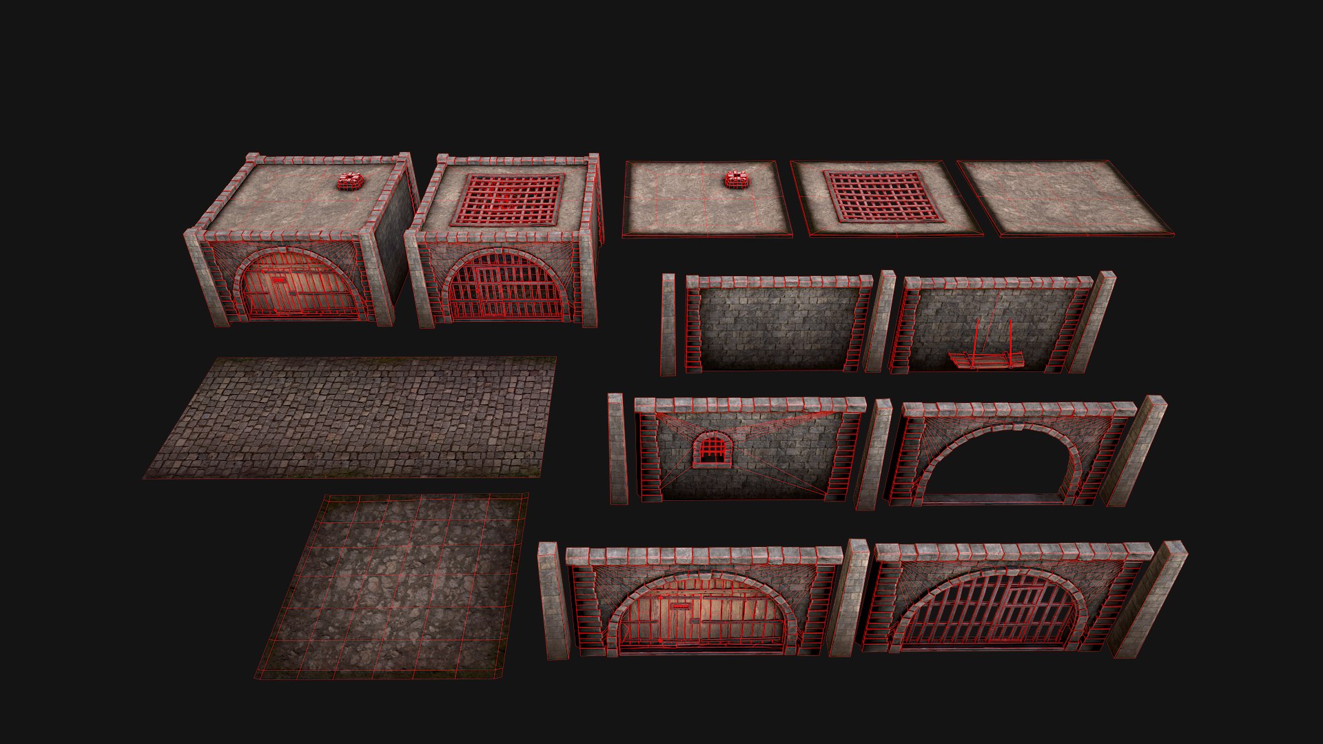 3D Medieval Prison Constructor Model - TurboSquid 2016190