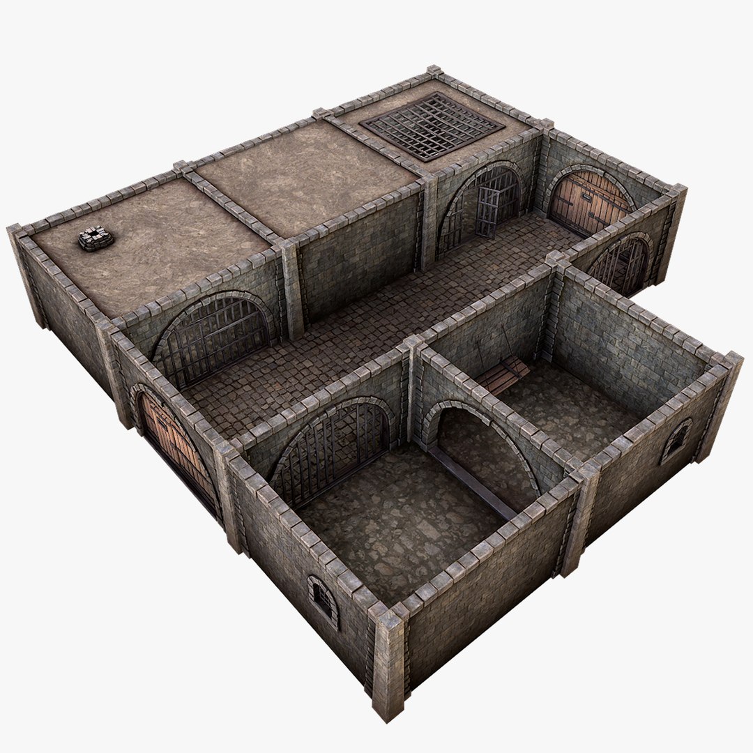 3D Medieval Prison Constructor model - TurboSquid 2016190