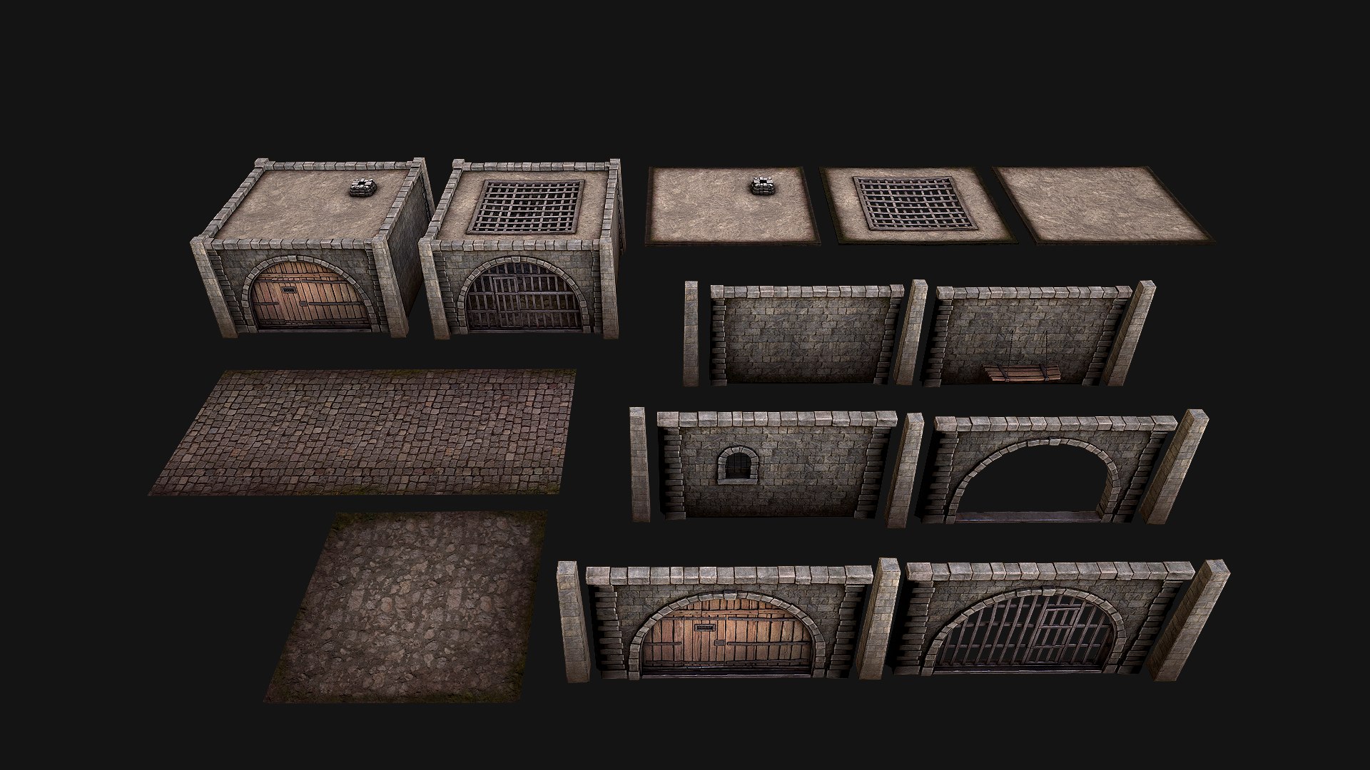 3D Medieval Prison Constructor Model - TurboSquid 2016190