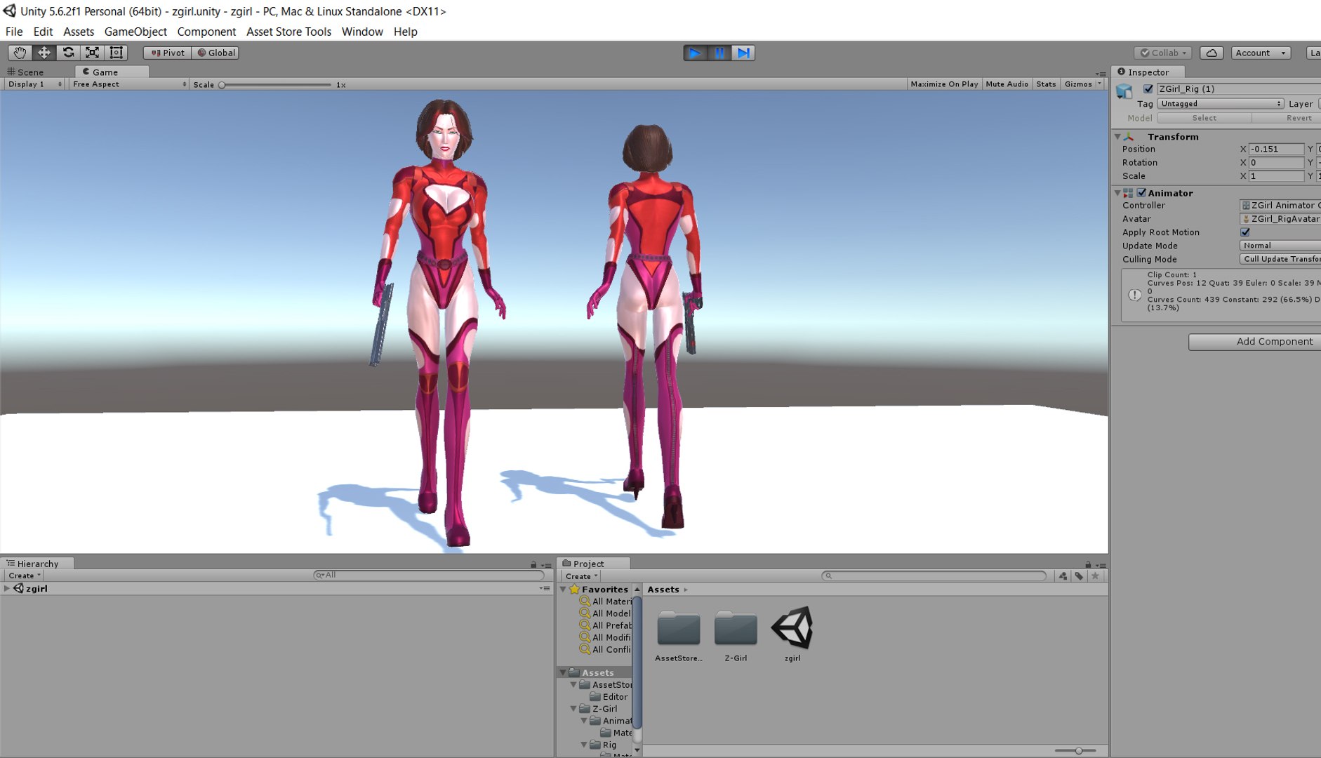 Superhero Character Female Z-girl 3D Model - TurboSquid 1283584