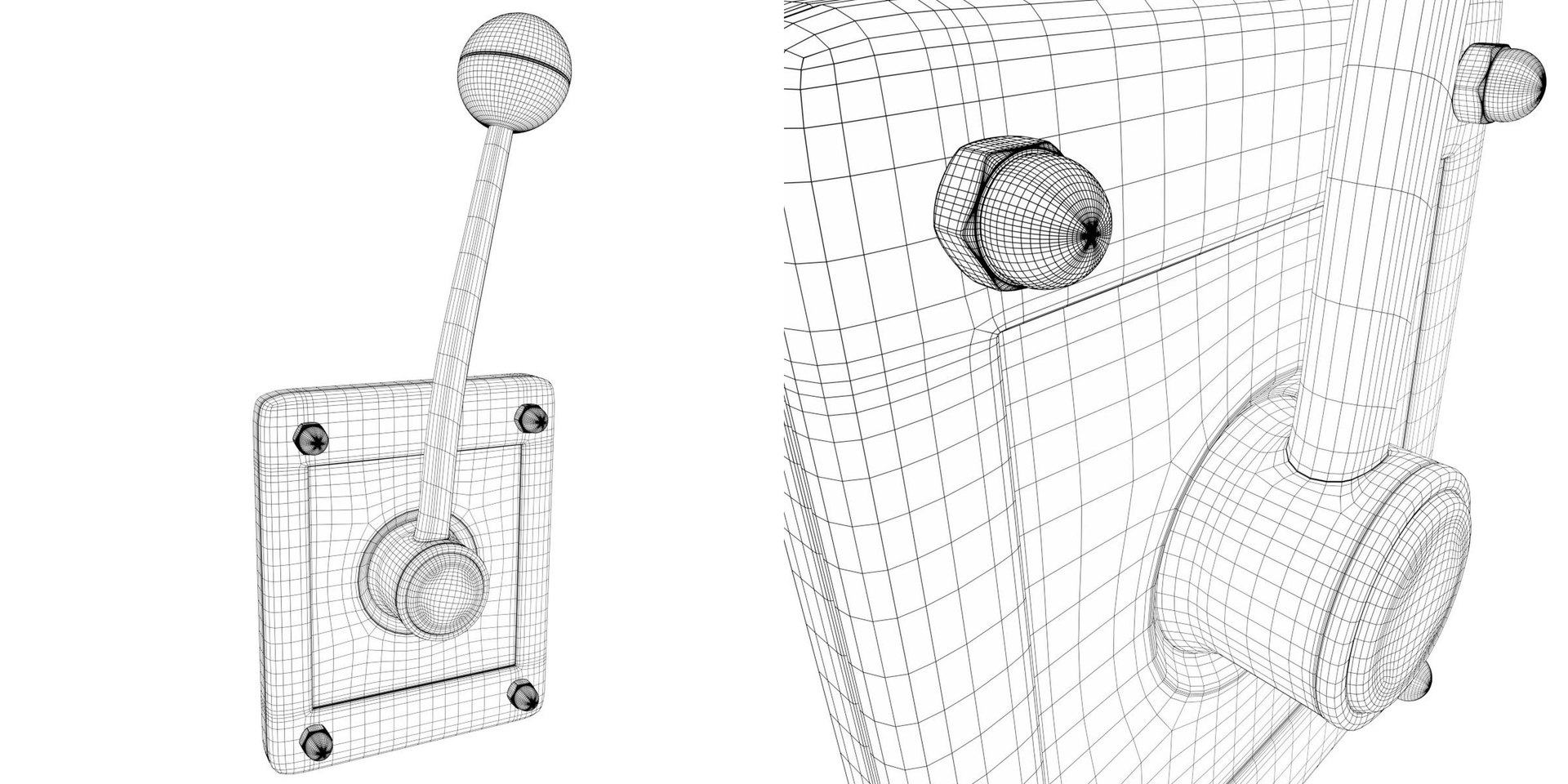 Wall Mounted Lever Model - TurboSquid 1347631