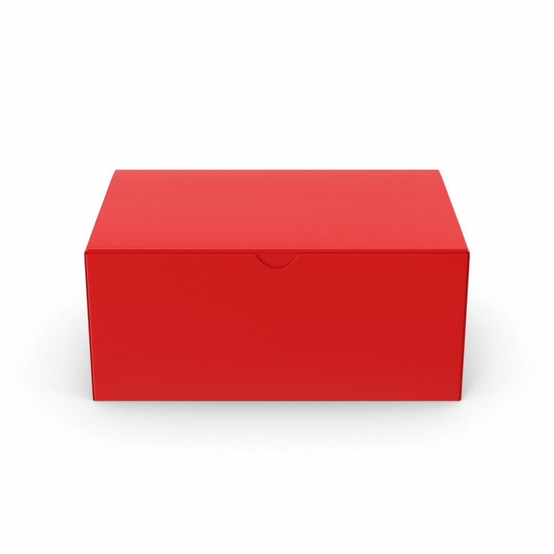 3D Red Box Package - TurboSquid 1907249