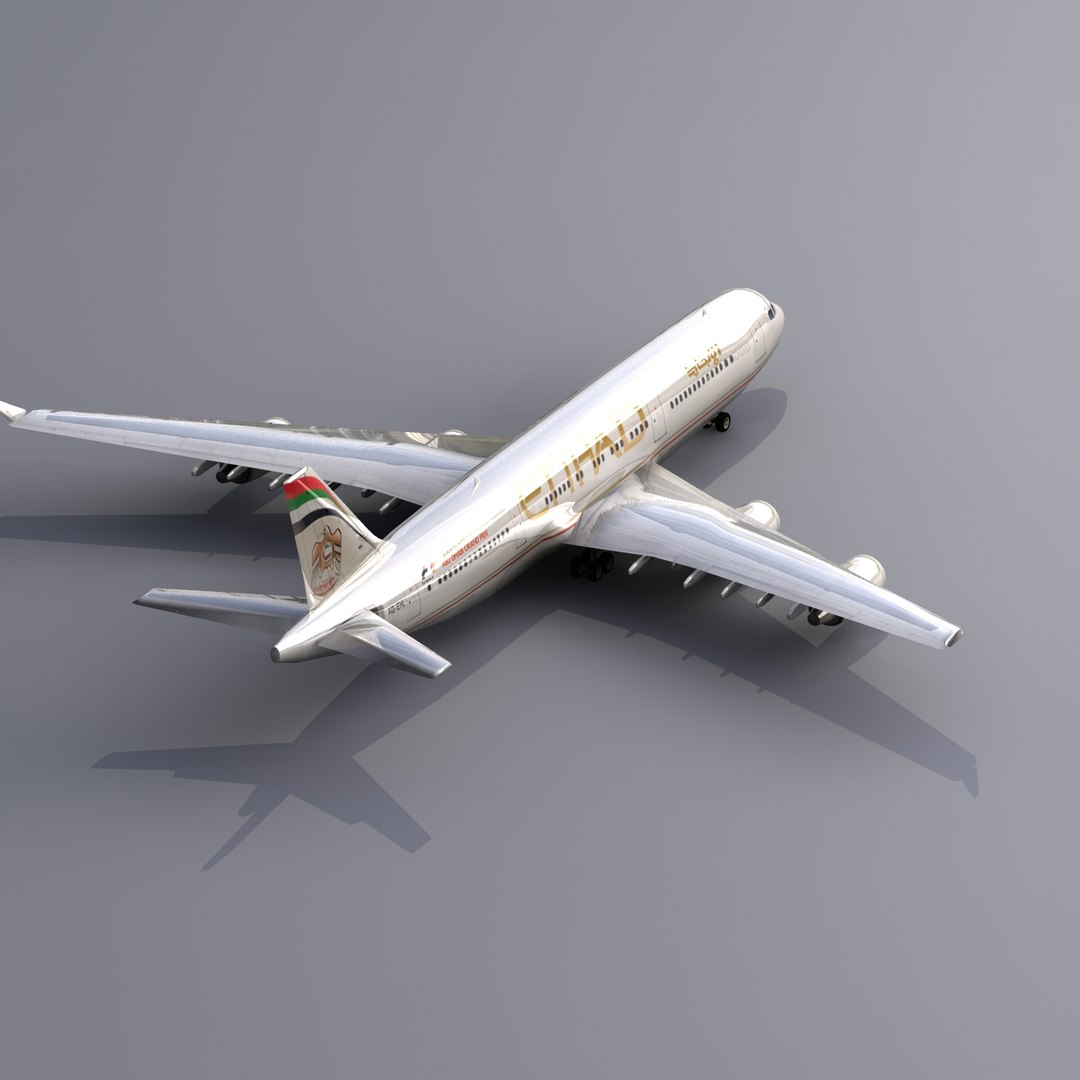 3d Airbus A340 Etihad 340