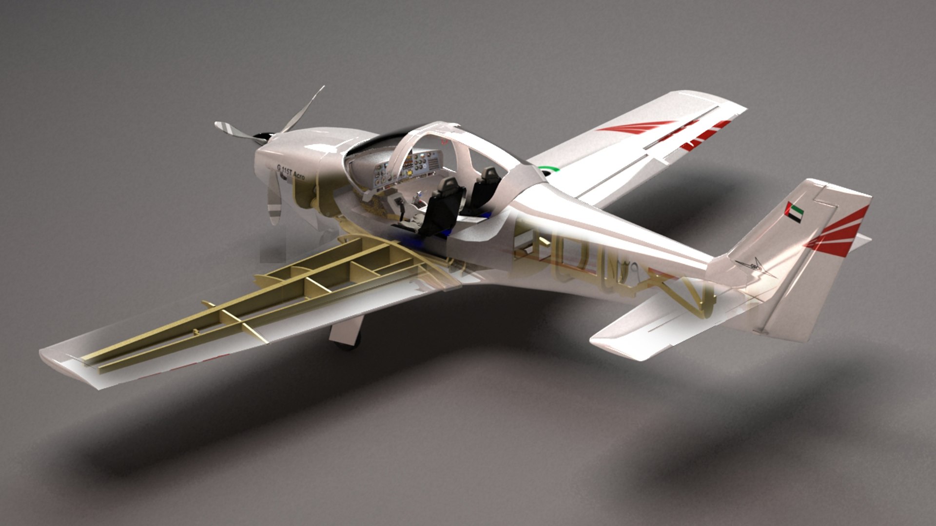 Grob 115T Aircraft 3D Model - TurboSquid 1934057
