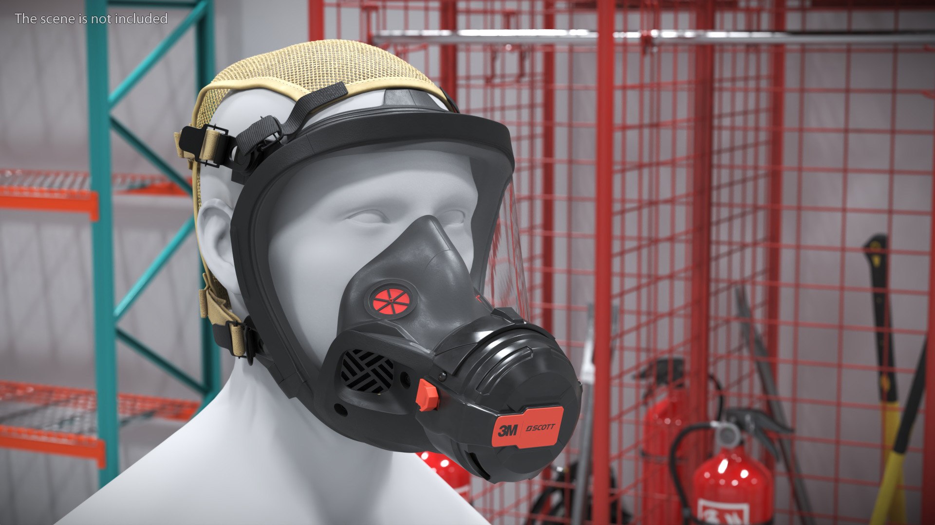 3D 3M C5 Protective Respiratory Face Mask - TurboSquid 2517502