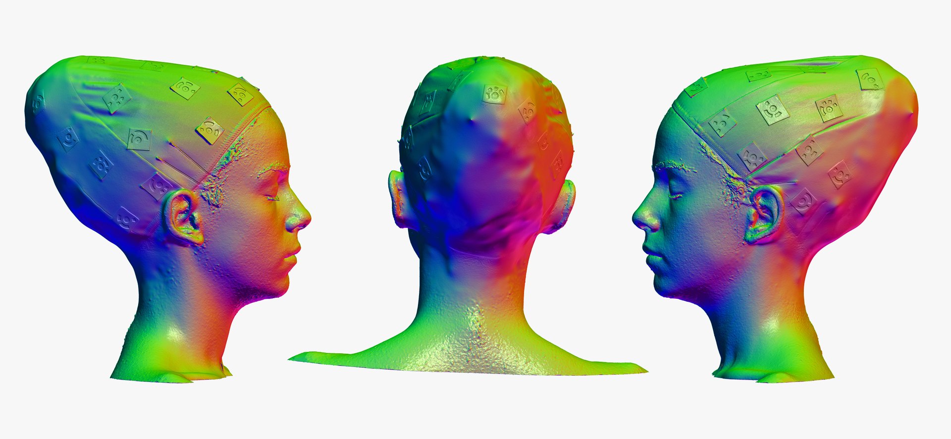 3D Rhea Human Head Eyes Model - TurboSquid 1627814