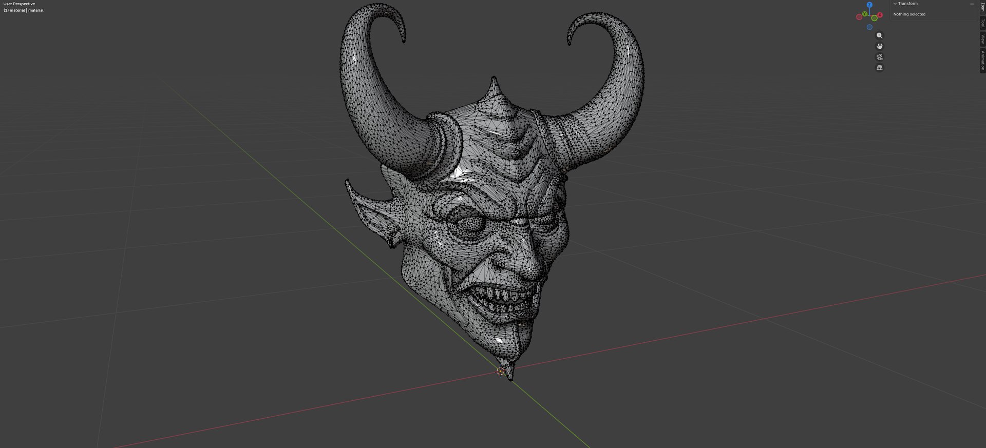 Devil Satan Mask Model - TurboSquid 2503256