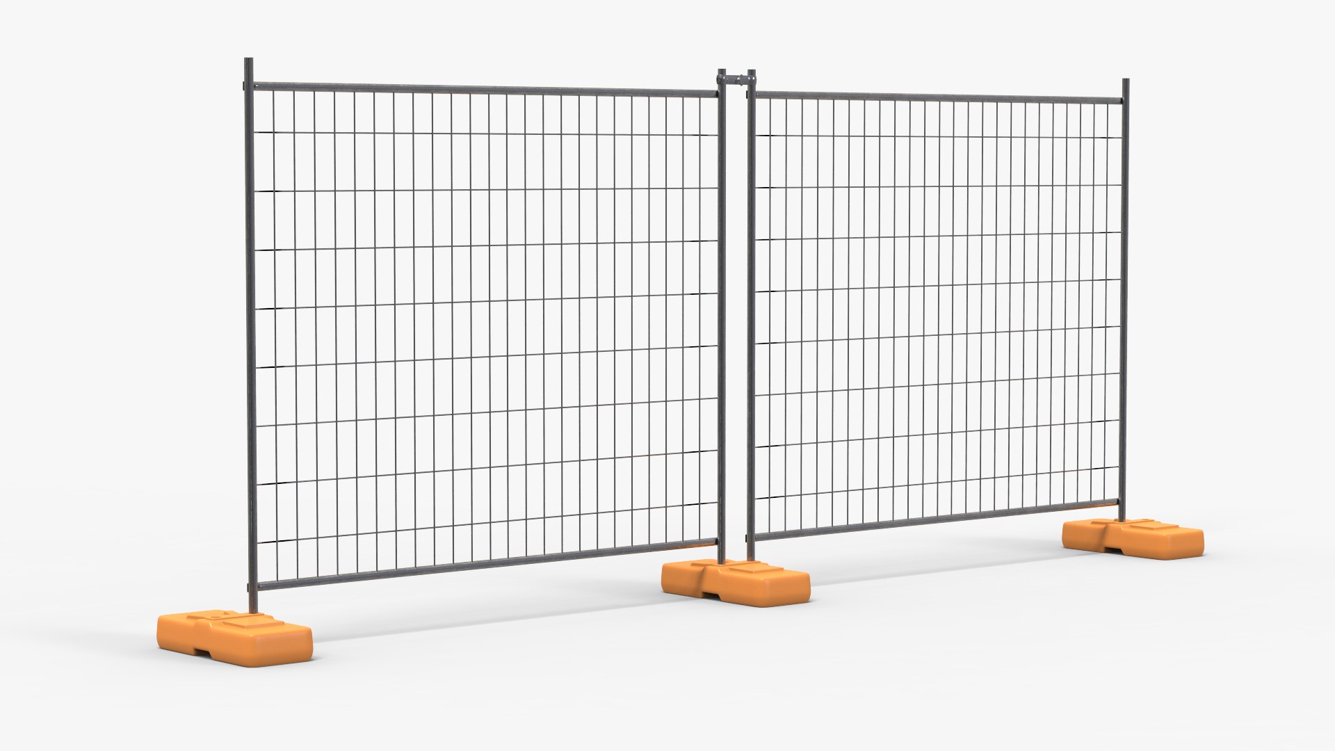 Temporary Movable Fence Panel Model - TurboSquid 2288406