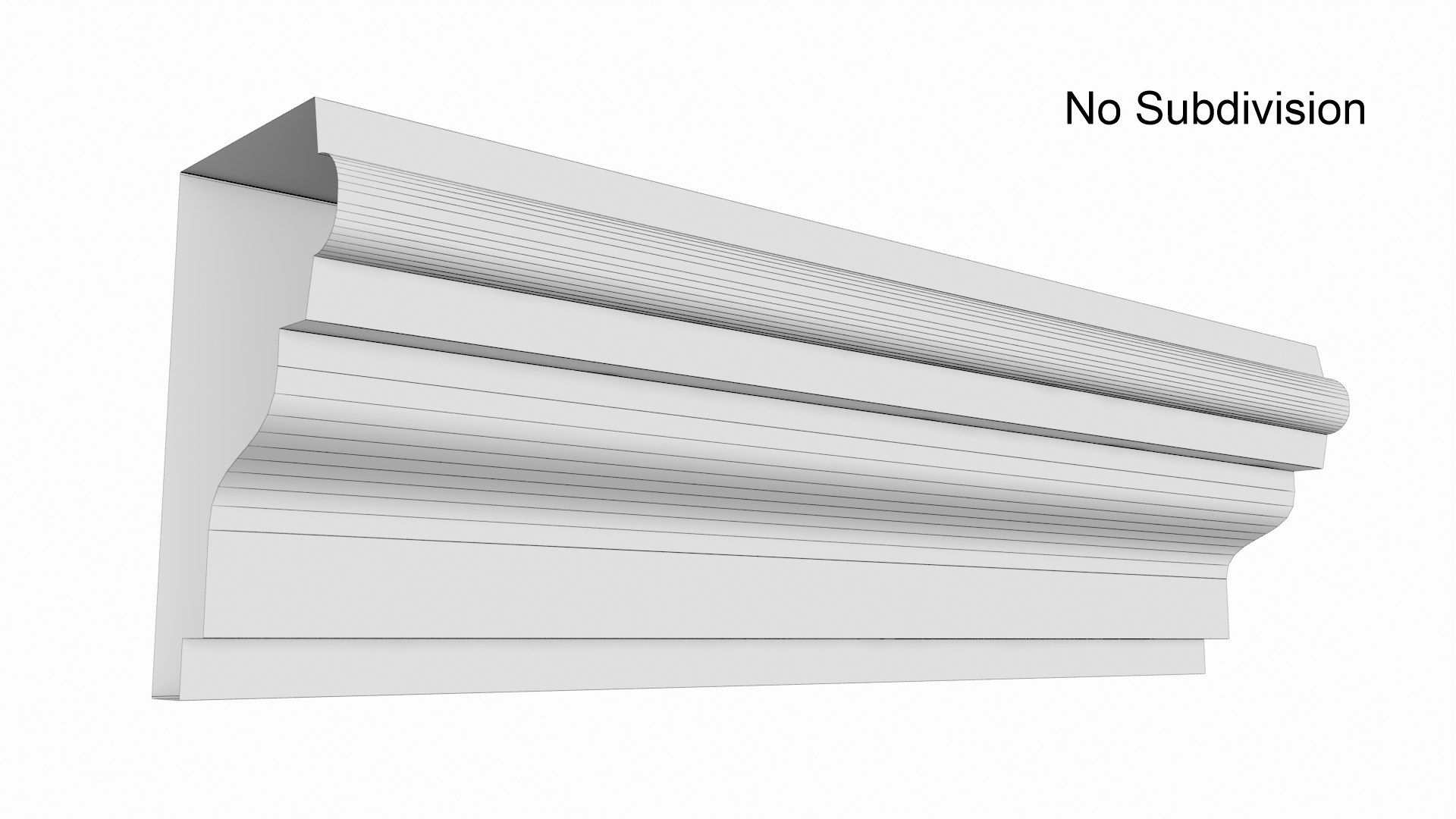 3D Cornice 168 Straight Model - TurboSquid 2030715