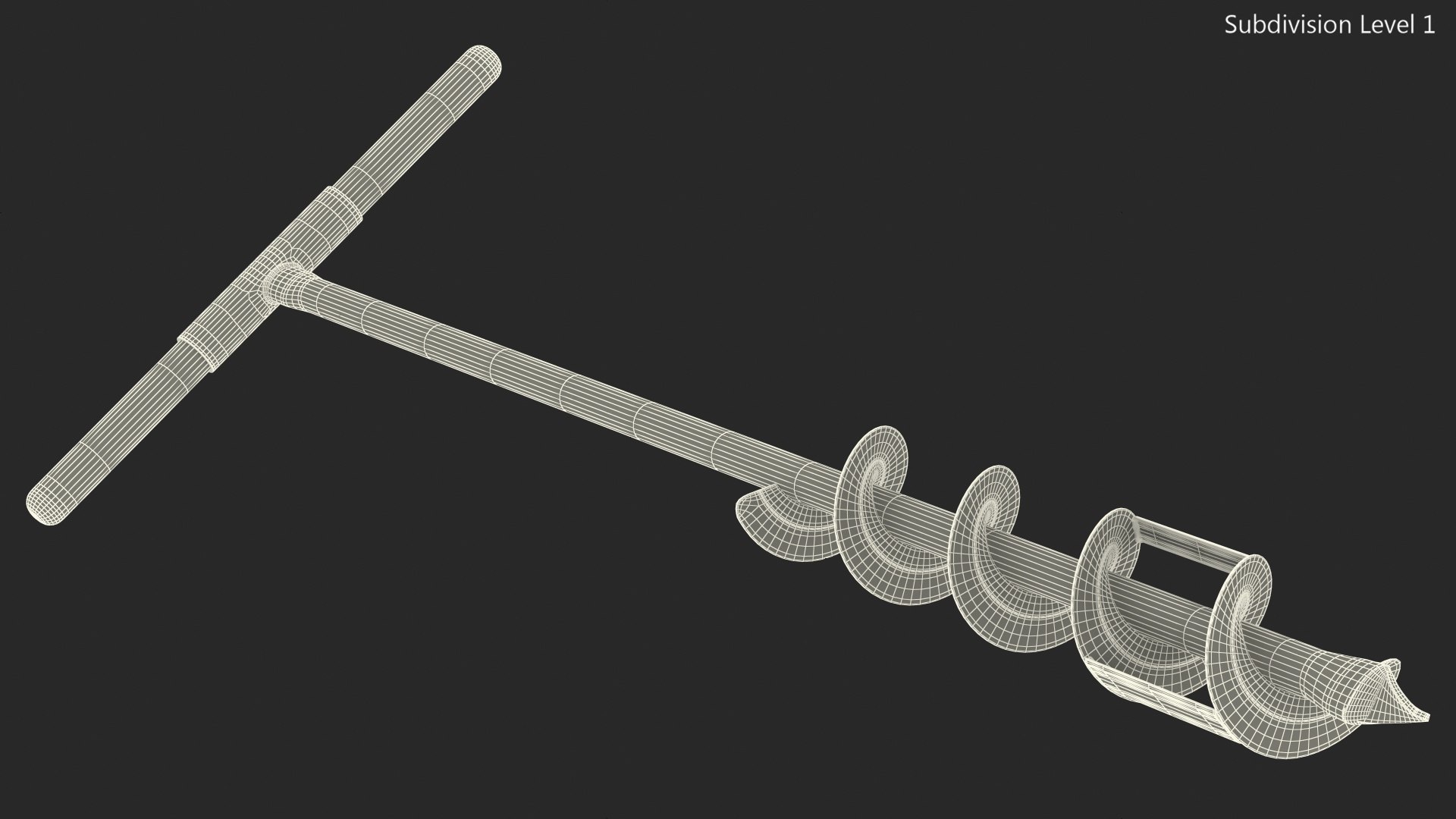 Red Steel Hand Drill 3D Model - TurboSquid 1919713