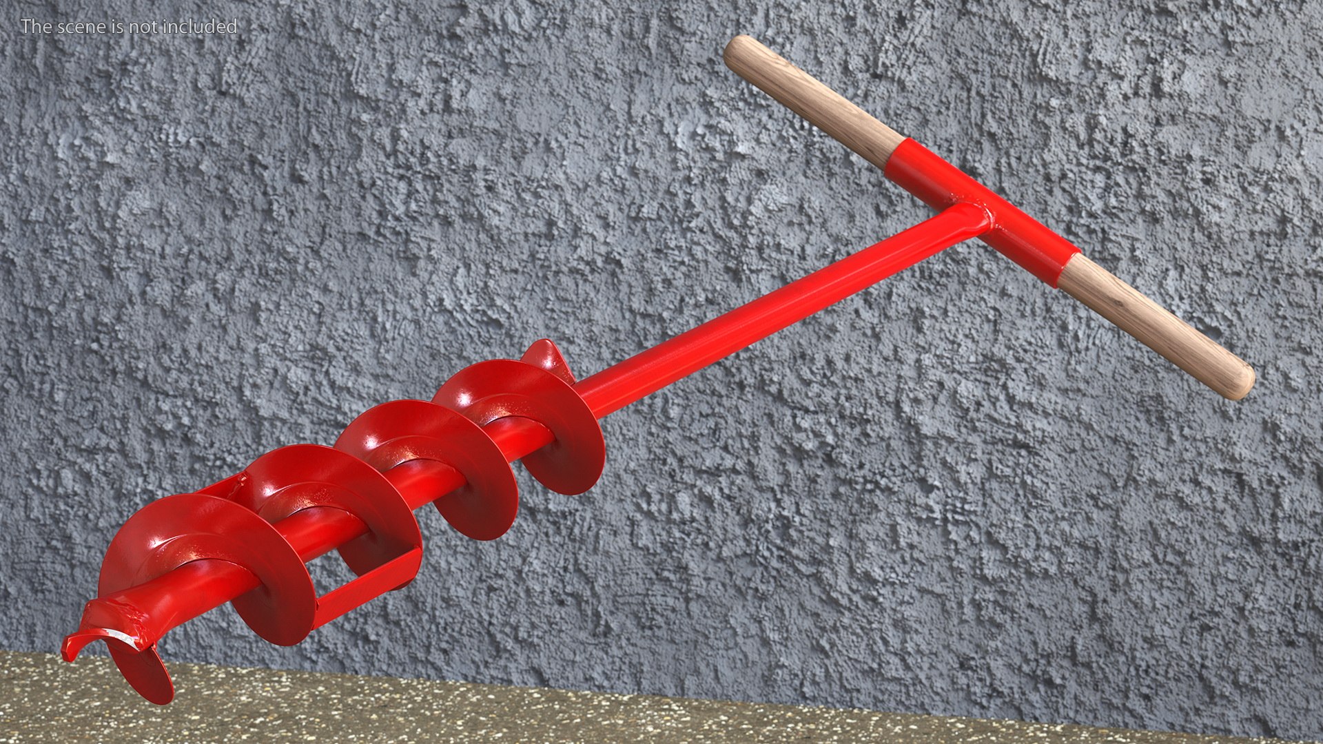 Red Steel Hand Drill 3D Model - TurboSquid 1919713