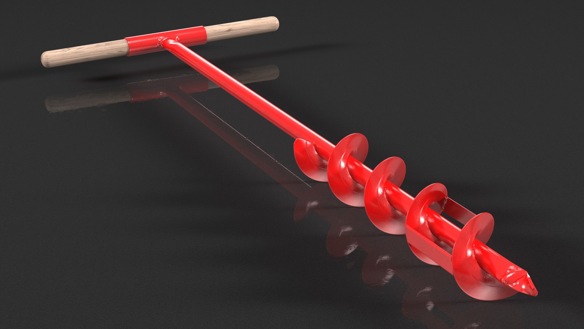 Red Steel Hand Drill 3D Model - TurboSquid 1919713