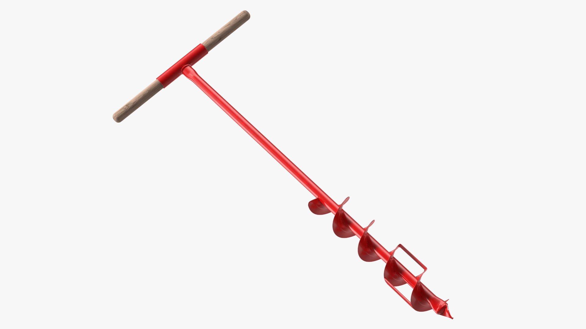 Red Steel Hand Drill 3D Model - TurboSquid 1919713
