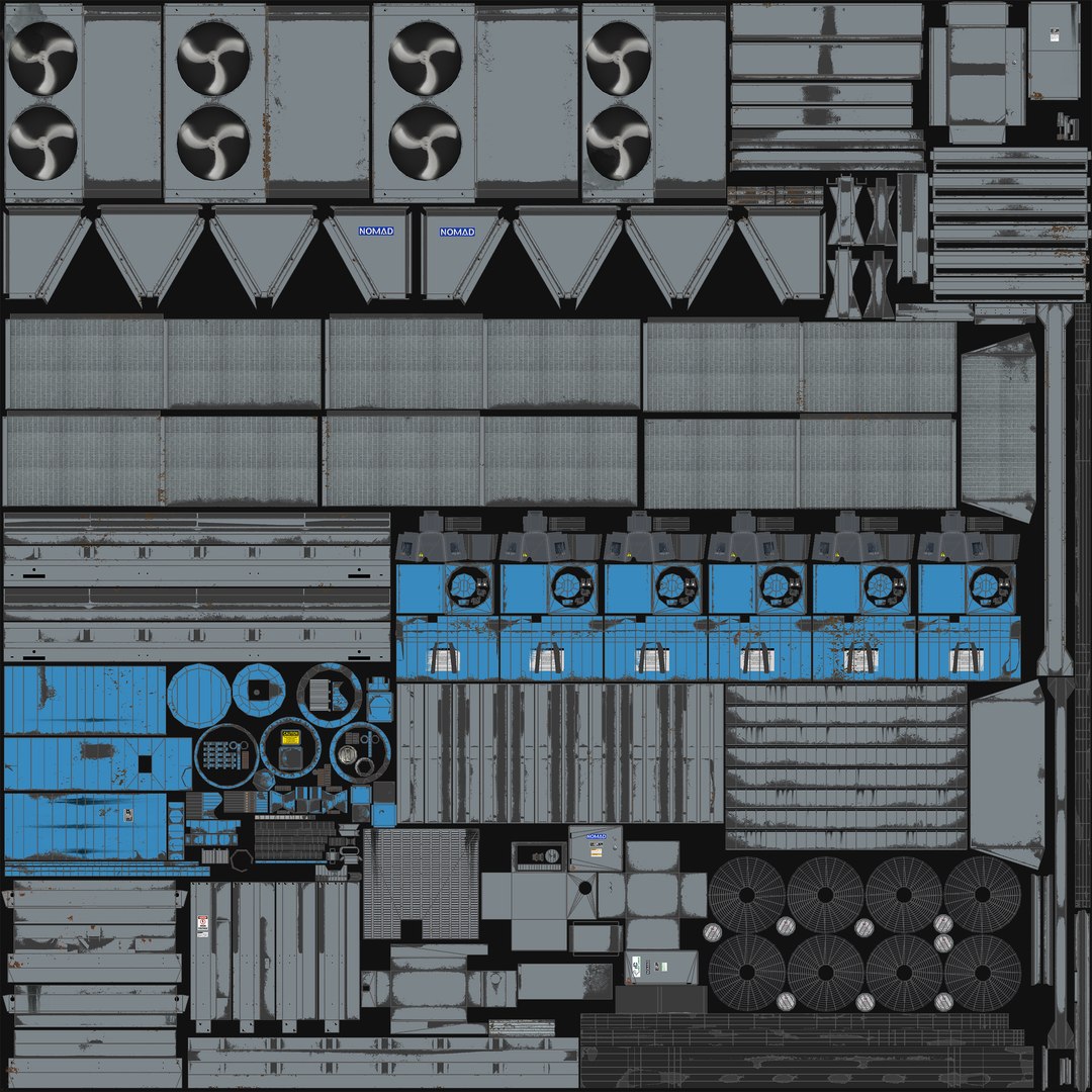 3D industrial hvac unit model - TurboSquid 1258869