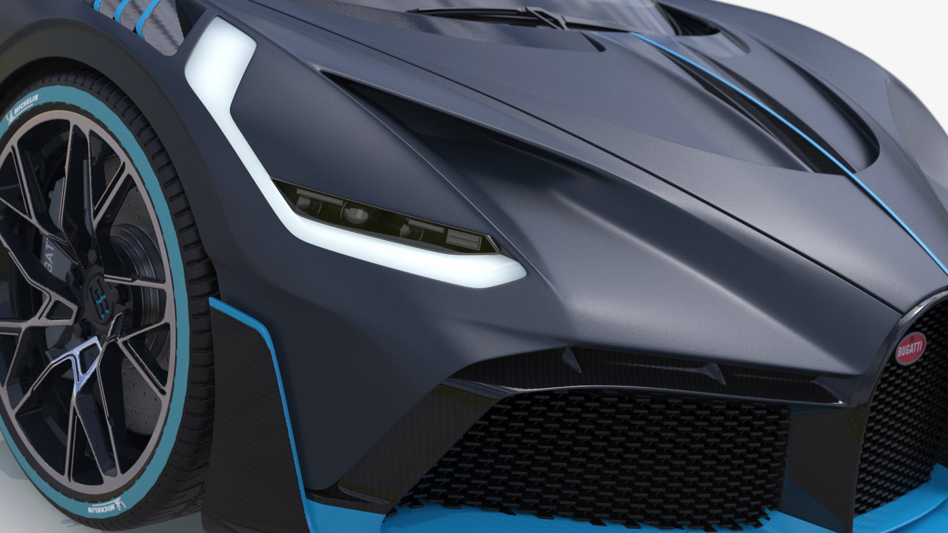 Bugatti Divo Titanium Liquid Silver 3D Model - TurboSquid 2289509