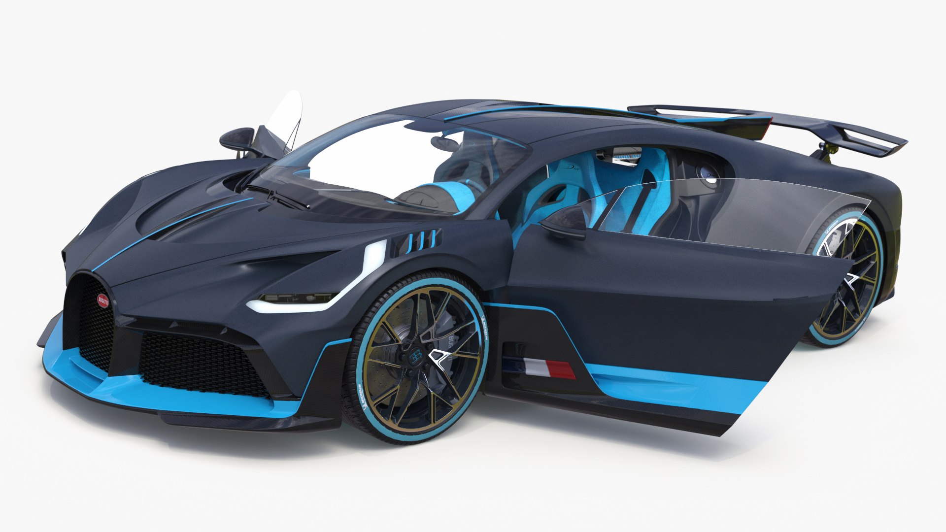 Bugatti Divo Titanium Liquid Silver 3D Model - TurboSquid 2289509