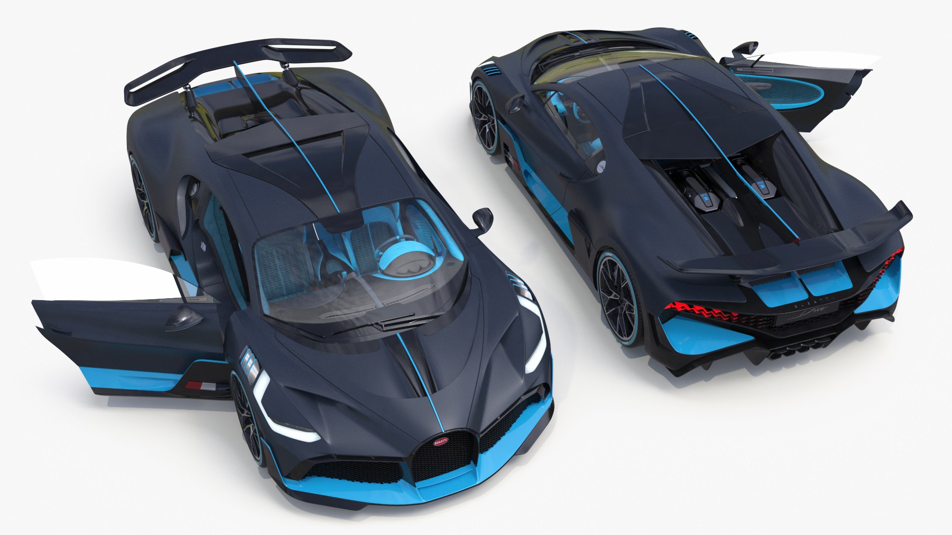 Bugatti Divo Titanium Liquid Silver 3D Model - TurboSquid 2289509