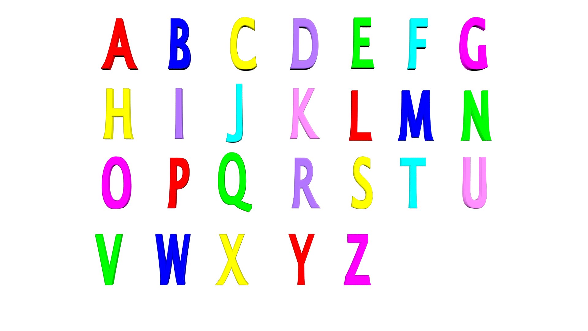 Alphabets Rig With Stretch And Squash 3D - TurboSquid 1926920