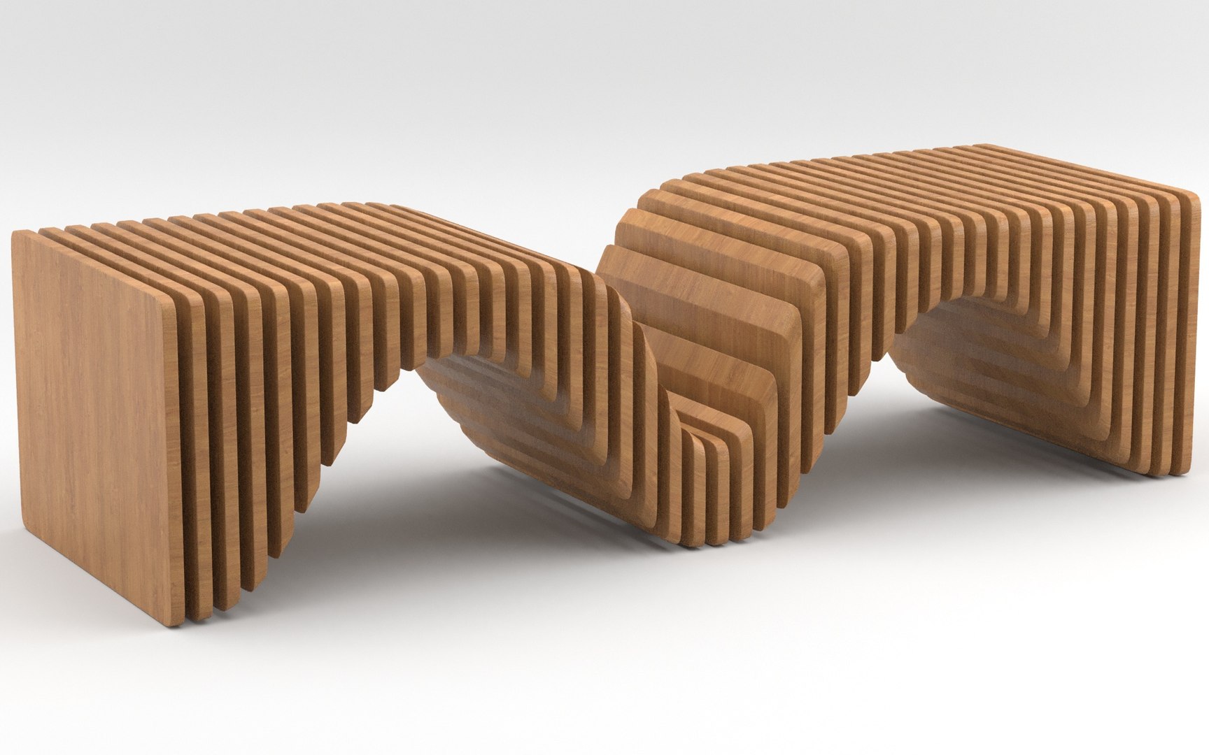 Parametric Wooden Bench 3D - TurboSquid 1659335